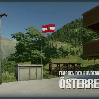 Flag Pack Austria v1.0 FS22 Mod | Farming Simulator 22 Mod