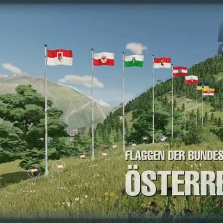 Flag Pack Austria v1.0 FS22 Mod | Farming Simulator 22 Mod