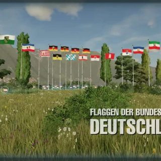 Flag Pack Germany v1.0 FS22 Mod | Farming Simulator 22 Mod