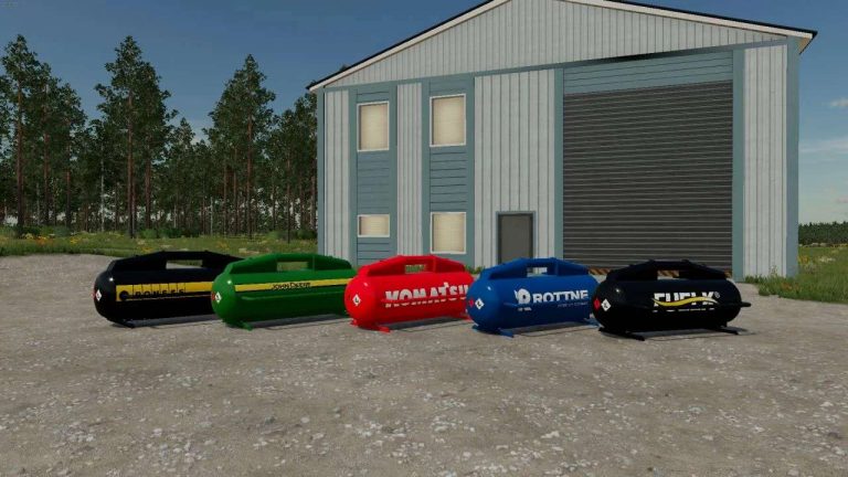 Fuel tank with logos v1.0 FS22 Mod | Farming Simulator 22 Mod
