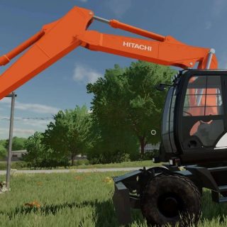 HITACHI 145W v2.0 FS22 Mod | Farming Simulator 22 Mod