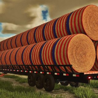 Kaufman 50ft Bale Hauler v1.0 FS22 Mod | Farming Simulator 22 Mod