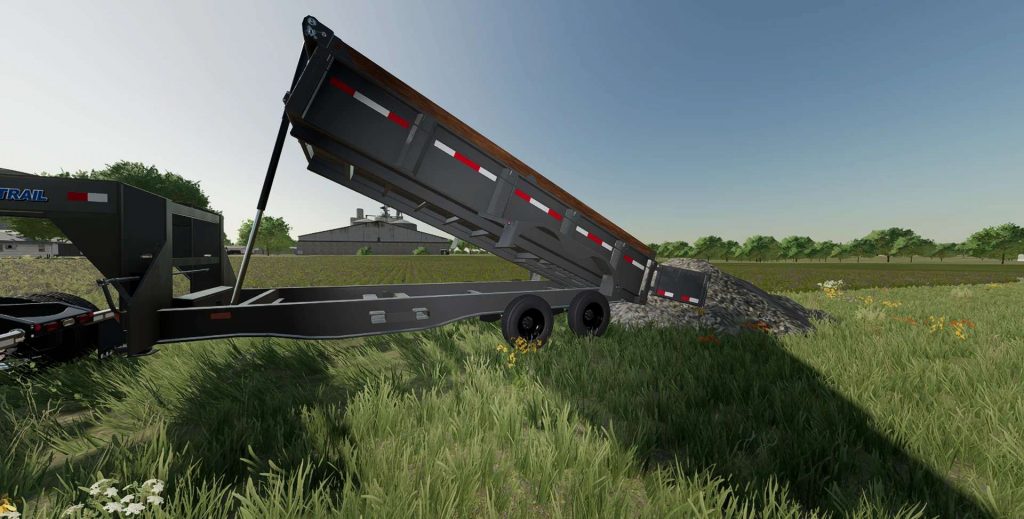 Load Trail Dump Trailer v1.0 FS22 Mod | Farming Simulator 22 Mod