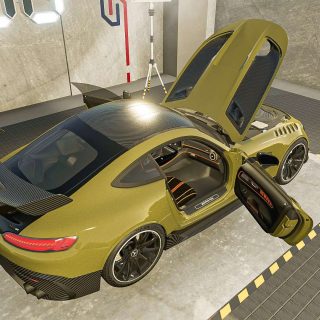 Mercedes AMG GT 2021 V1.0 FS22 Mod | Farming Simulator 22 Mod