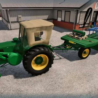 Oldtimer low loader v1.0 FS22 Mod | Farming Simulator 22 Mod