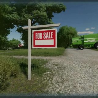 Sale Sign US v1.0 FS22 Mod | Farming Simulator 22 Mod