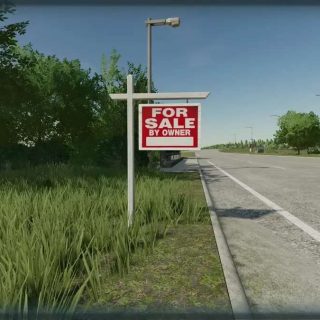 Sale Sign US v1.0 FS22 Mod | Farming Simulator 22 Mod