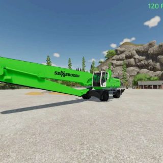 Sennebogen Material Handler v1.0.0.1 FS22 Mod | Farming Simulator 22 Mod