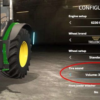 Tire Sound v1.0 FS22 Mod | Farming Simulator 22 Mod