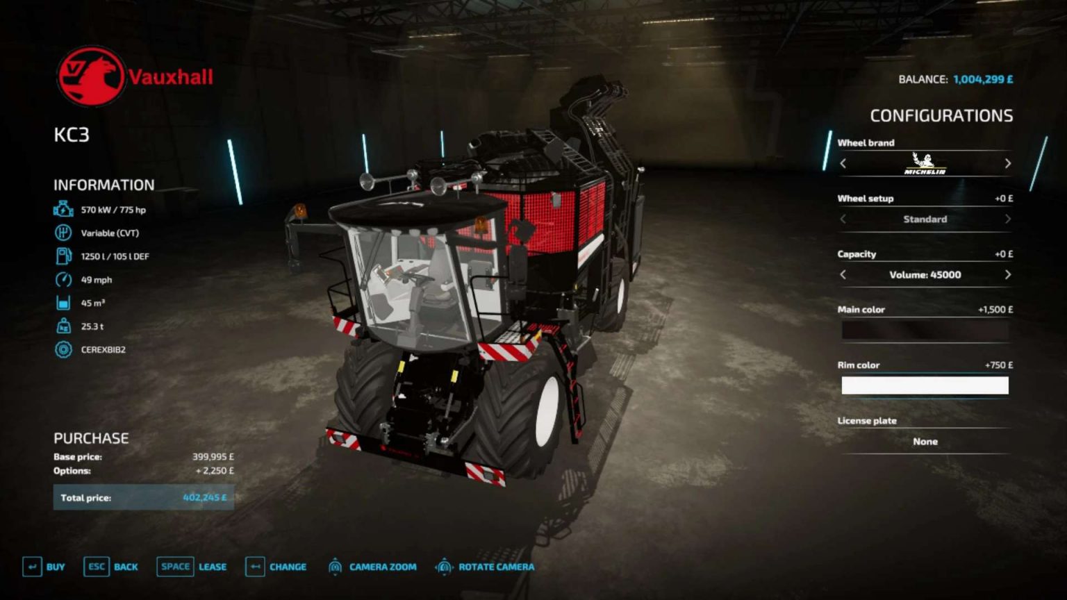 Vauxhall KC3 Sugar Beet/Potato Harvester with Large Headers V3.4.4.7 ...