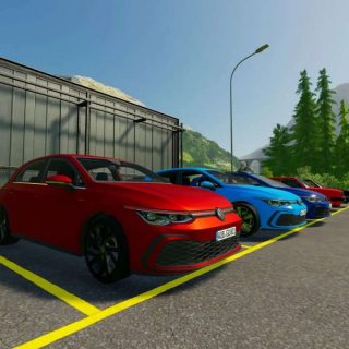 Volkswagen Golf 8 GTI v1.1 FS22 Mod | Farming Simulator 22 Mod