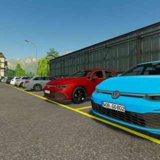 Volkswagen Golf 8 GTI v1.1 FS22 Mod | Farming Simulator 22 Mod