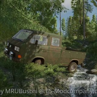 VW T3 double cabin v1.0 FS22 Mod | Farming Simulator 22 Mod