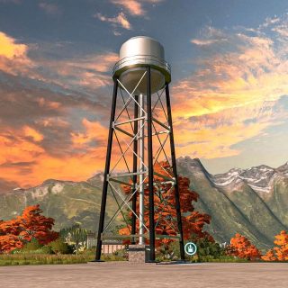 Water Tower V1.0 FS22 Mod | Farming Simulator 22 Mod