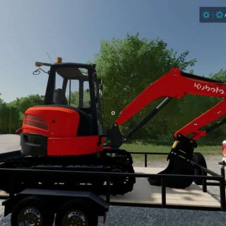 14x8 Foot Trailer v1.0 FS22 Mod | Farming Simulator 22 Mod