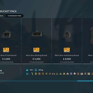 15 Ton Bucket Pack v1.0 FS22 Mod | Farming Simulator 22 Mod