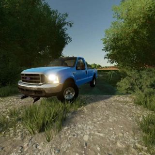1999 F250 Regular Cab Short Bed v1.0 FS22 Mod | Farming Simulator 22 Mod