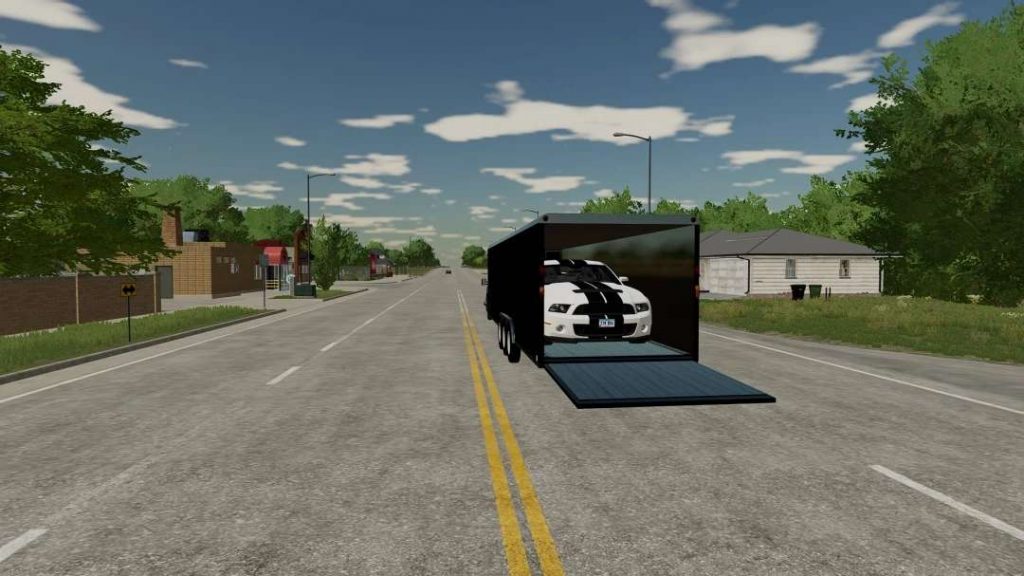 30FT Enclosed Trailer v1.0 FS22 Mod | Farming Simulator 22 Mod