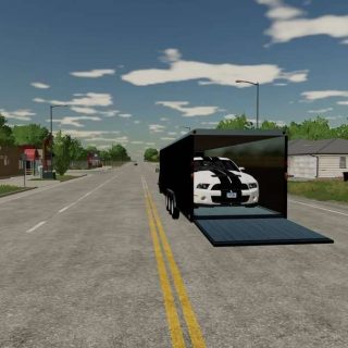 30FT Enclosed Trailer v1.0 FS22 Mod | Farming Simulator 22 Mod