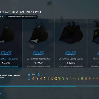 30 Ton CWS Buckets v1.0 FS22 Mod | Farming Simulator 22 Mod