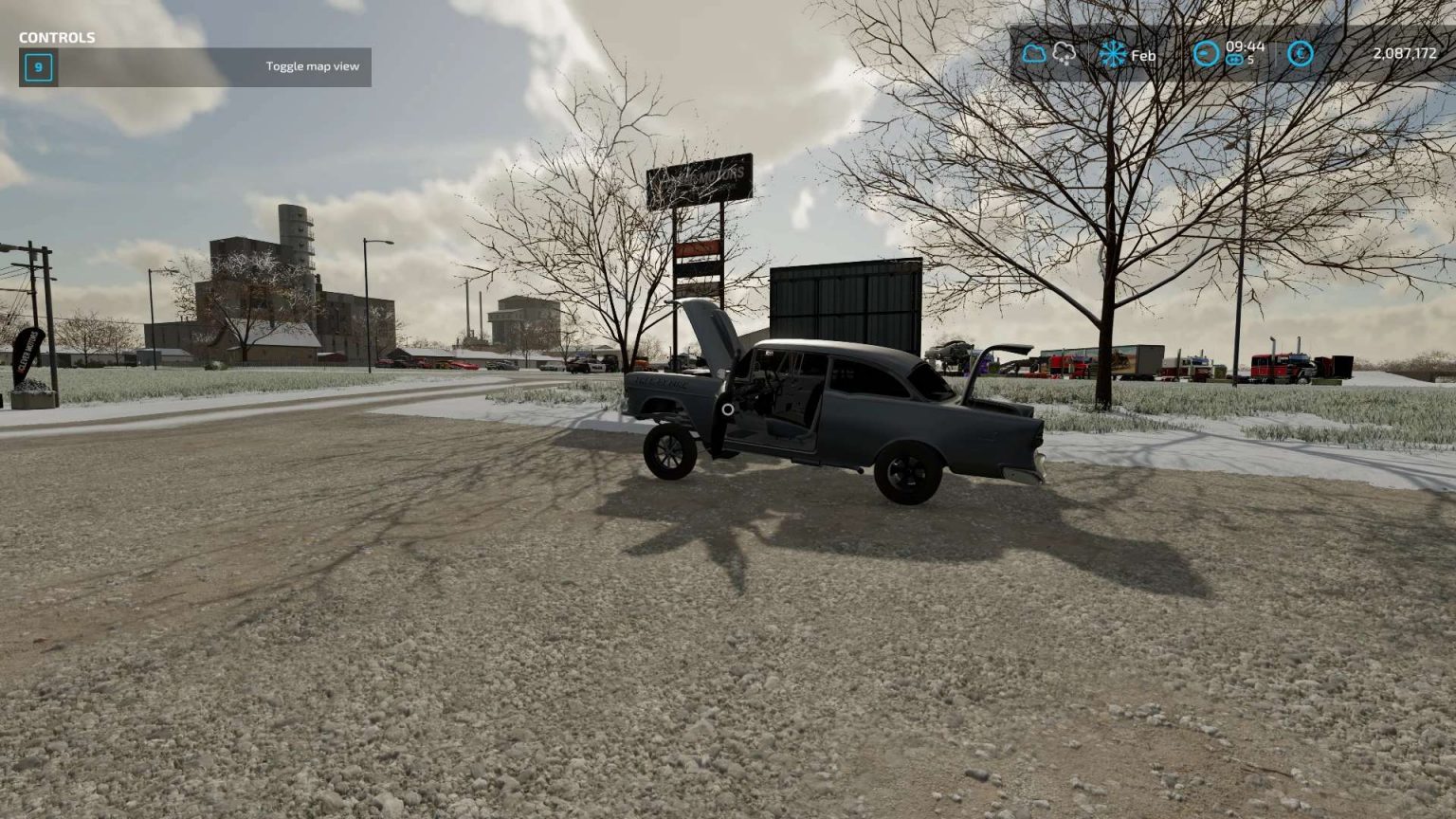 55 Chevy Old Race car v1.0 FS22 Mod | Farming Simulator 22 Mod
