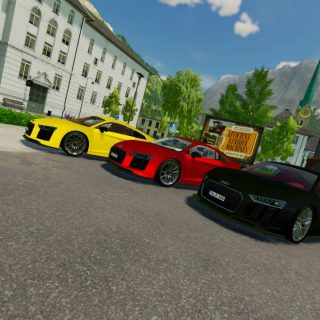 AUDI R8 V1.1 FS22 Mod | Farming Simulator 22 Mod