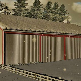 American Garage With Workshop v1.0 FS22 Mod | Farming Simulator 22 Mod