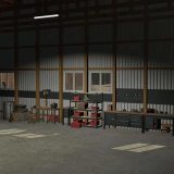 American Garage With Workshop v1.0 FS22 Mod | Farming Simulator 22 Mod