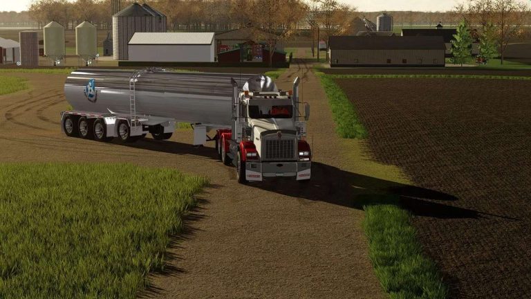 Canadian milk trailer v1.0 FS22 Mod | Farming Simulator 22 Mod