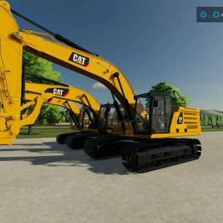 Cat 30 Ton Excavator Pack v1.0 FS22 Mod | Farming Simulator 22 Mod
