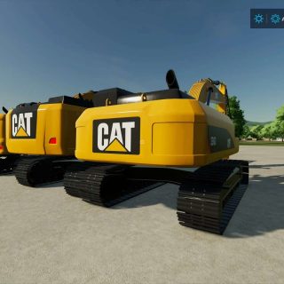 Cat 30 Ton Excavator Pack v1.0 FS22 Mod | Farming Simulator 22 Mod