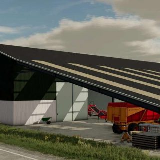 Crops And Machinery Storage v1.0 FS22 Mod | Farming Simulator 22 Mod