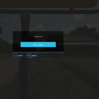 Customizable Town Sign v1.0 FS22 Mod | Farming Simulator 22 Mod