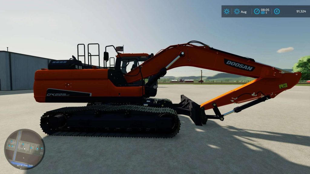 Doosan DX225 v1.0 FS22 Mod | Farming Simulator 22 Mod
