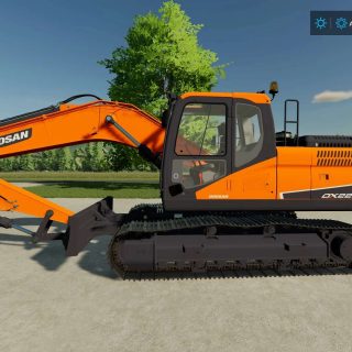 Doosan DX225 v1.0 FS22 Mod | Farming Simulator 22 Mod