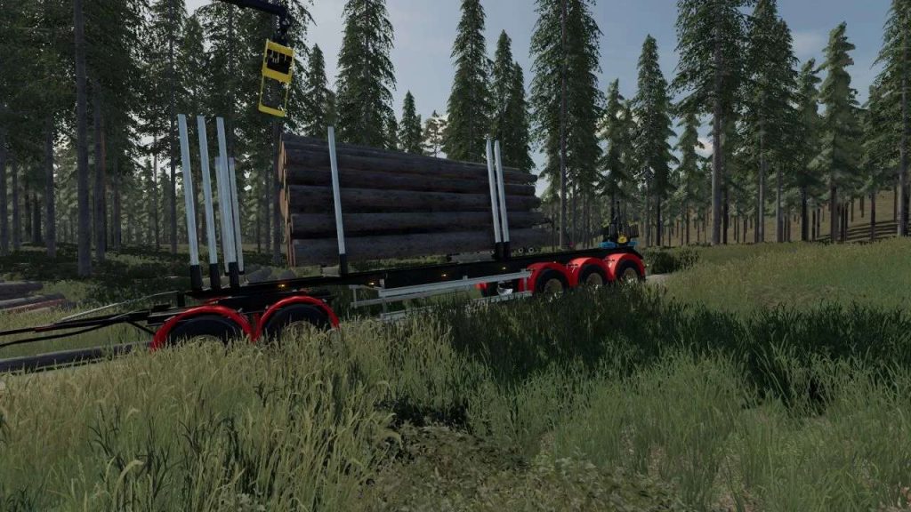 Fliegl Log Trailer v1.0 FS22 Mod | Farming Simulator 22 Mod