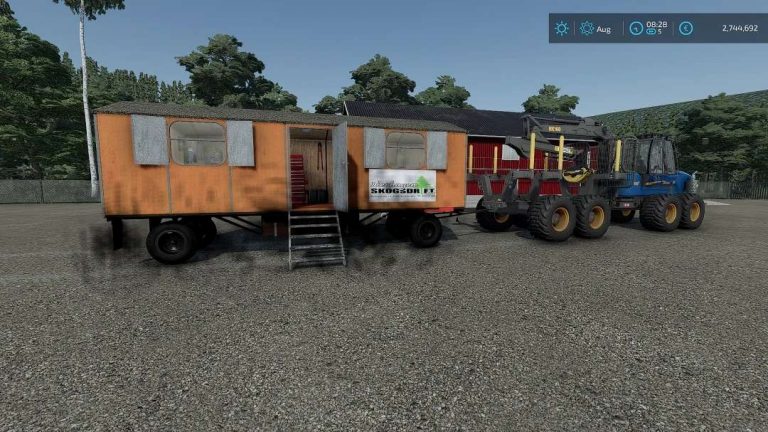 Forest machine maintenance wagon v1.0 FS22 Mod | Farming Simulator 22 Mod