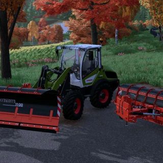 Front loader snow plow Bema 1100 v1.0 FS22 Mod | Farming Simulator 22 Mod