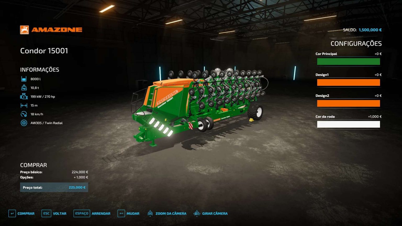 Amazone condor 15001 v1.0 FS22 Mod | Farming Simulator 22 Mod