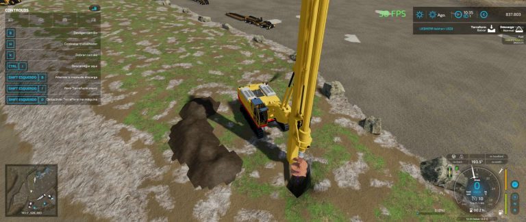 Drilling Rig Liebherr LB28 V1.0 FS22 Mod | Farming Simulator 22 Mod