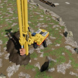 Drilling Rig Liebherr LB28 V1.0 FS22 Mod | Farming Simulator 22 Mod