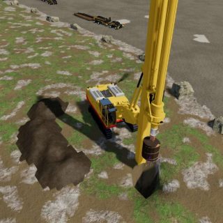 Drilling Rig Liebherr LB28 V1.0 FS22 Mod | Farming Simulator 22 Mod