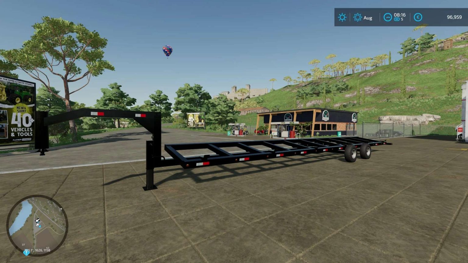 Maurer Gooseneck Header trailer v1.0 FS22 Mod | Farming Simulator 22 Mod