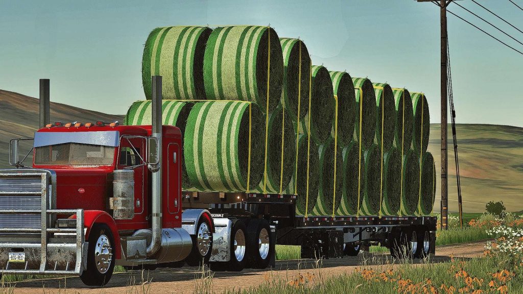 Globe 40 Ton Step Deck Auto Load v1.0 FS22 Mod | Farming Simulator 22 Mod