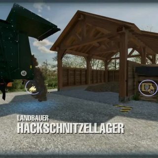 Landbauer Woodchips Storage v1.0 FS22 Mod | Farming Simulator 22 Mod