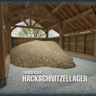 Landbauer Woodchips Storage v1.0 FS22 Mod | Farming Simulator 22 Mod