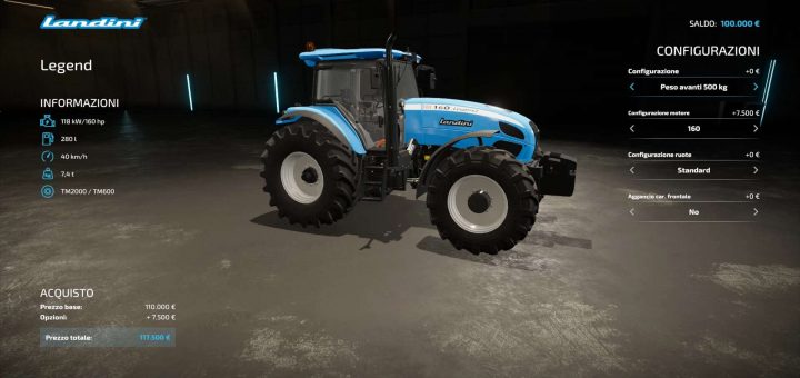 Landini Legend Mods | Farming Simulator 22 Mods