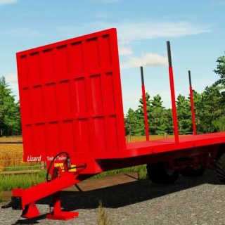 Lizard 28FT Timber Trailer v1.0 FS22 Mod | Farming Simulator 22 Mod