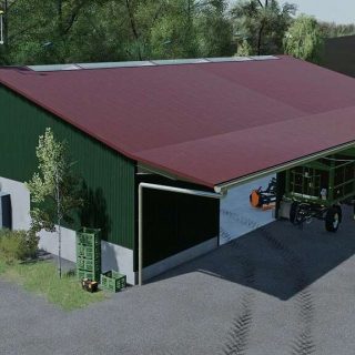 Medium Metal Machine Hall v1.0 FS22 Mod | Farming Simulator 22 Mod