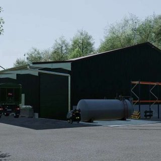 Medium Metal Machine Hall v1.0 FS22 Mod | Farming Simulator 22 Mod